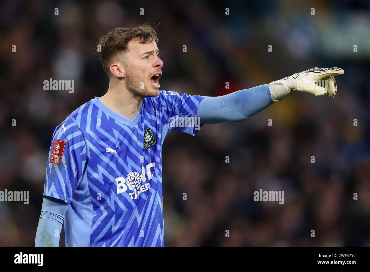Plymouth Argyle goalkeeper Conor Hazard during the Emirates FA Cup ...