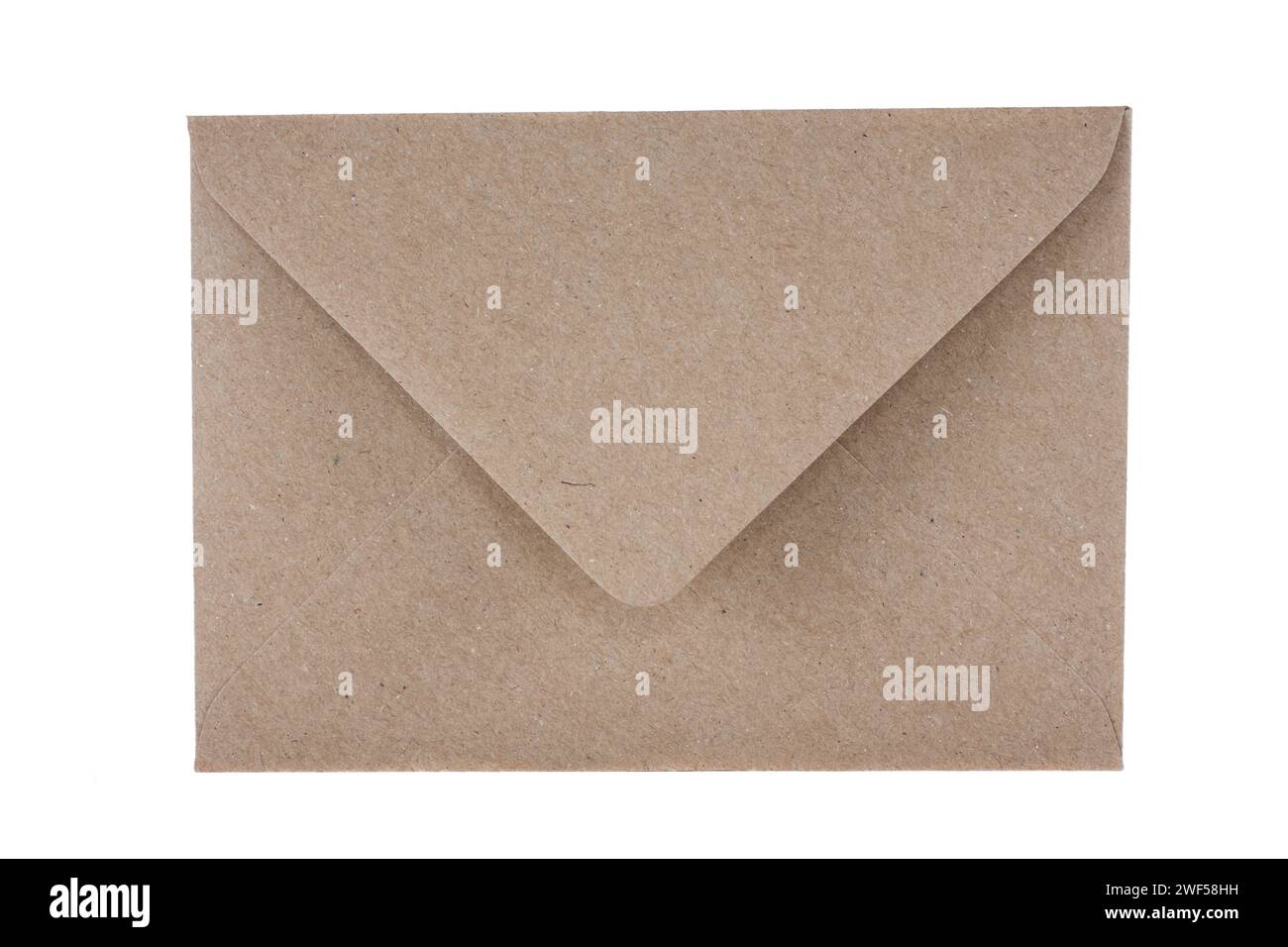 Brown envelope isolated on white background Stock Photo - Alamy