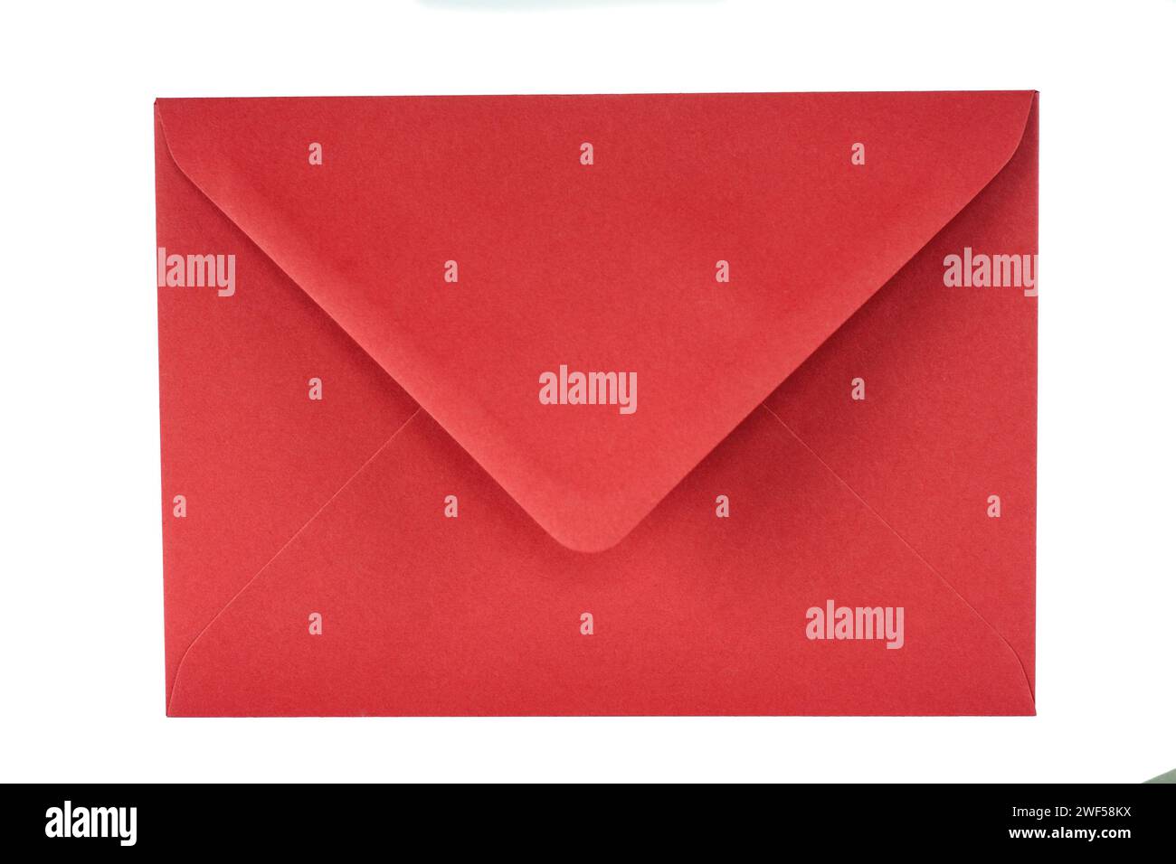 Red envelope isolated on white background Stock Photo - Alamy