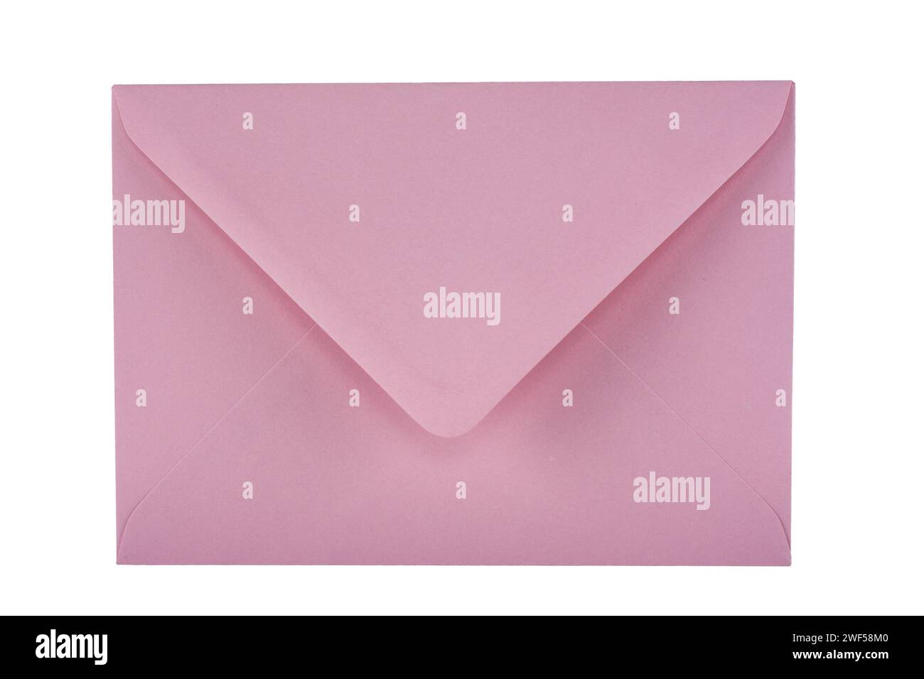 Pink envelope isolated on white background Stock Photo - Alamy
