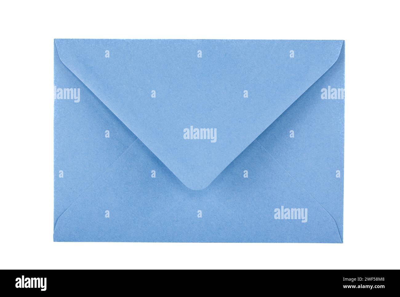 Blue envelope isolated on white background Stock Photo - Alamy