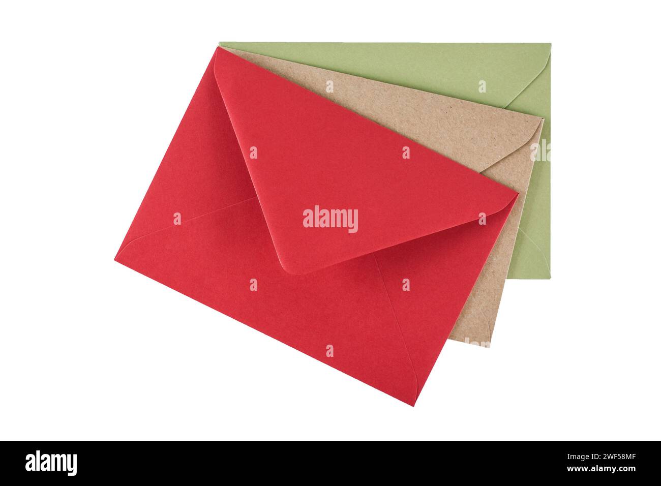 Colored envelopes isolated on a white background Stock Photo - Alamy