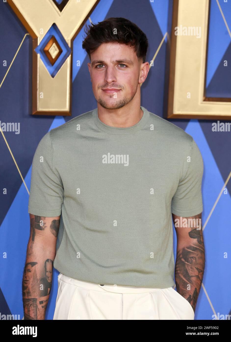 Luca Bish attends the World Premiere of "Argylle" at the Odeon Luxe ...