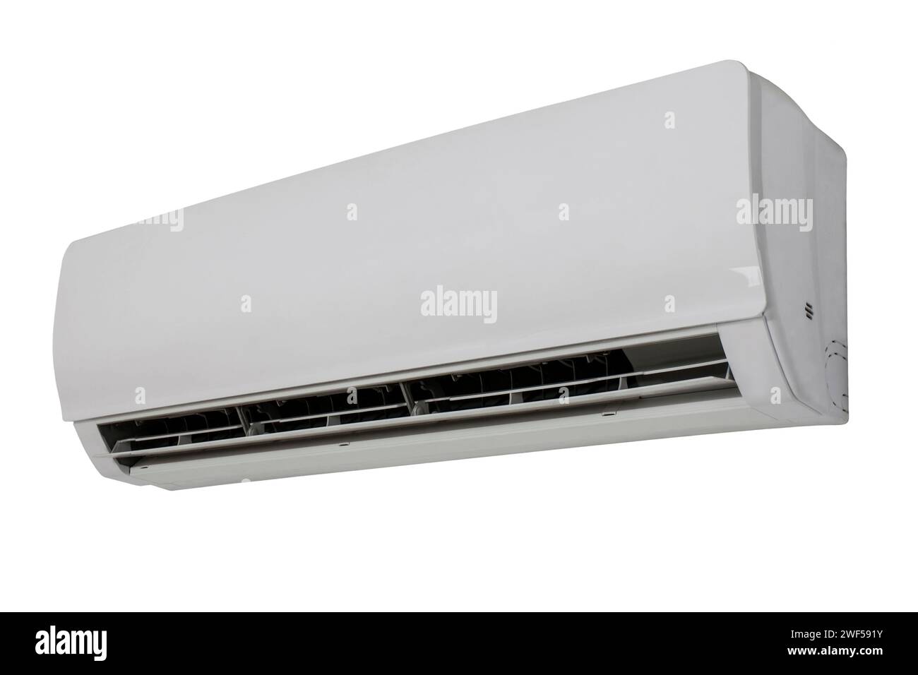 White air conditioner isolated on white background Stock Photo - Alamy