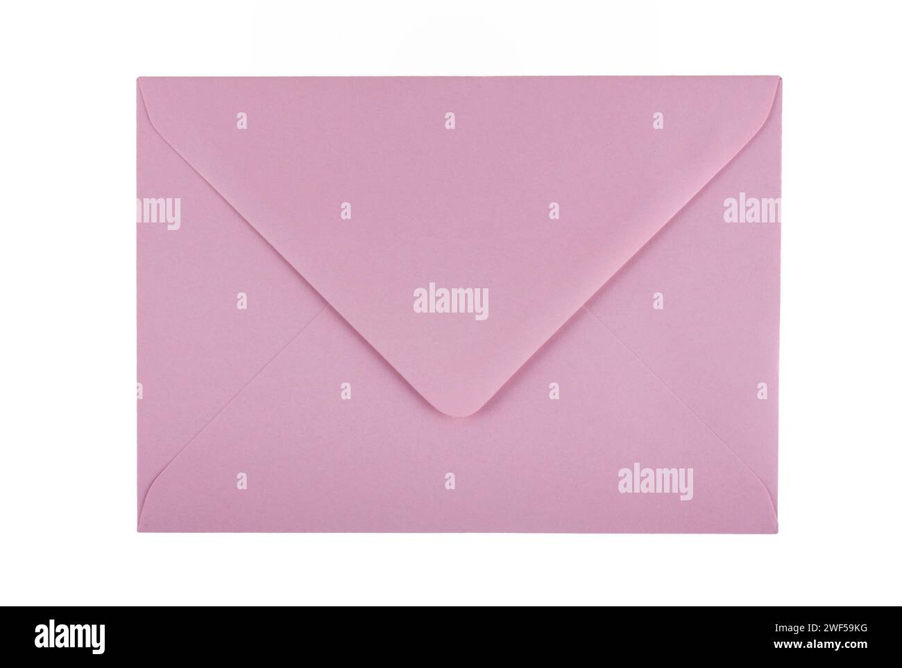 Pink envelope isolated on white background Stock Photo - Alamy