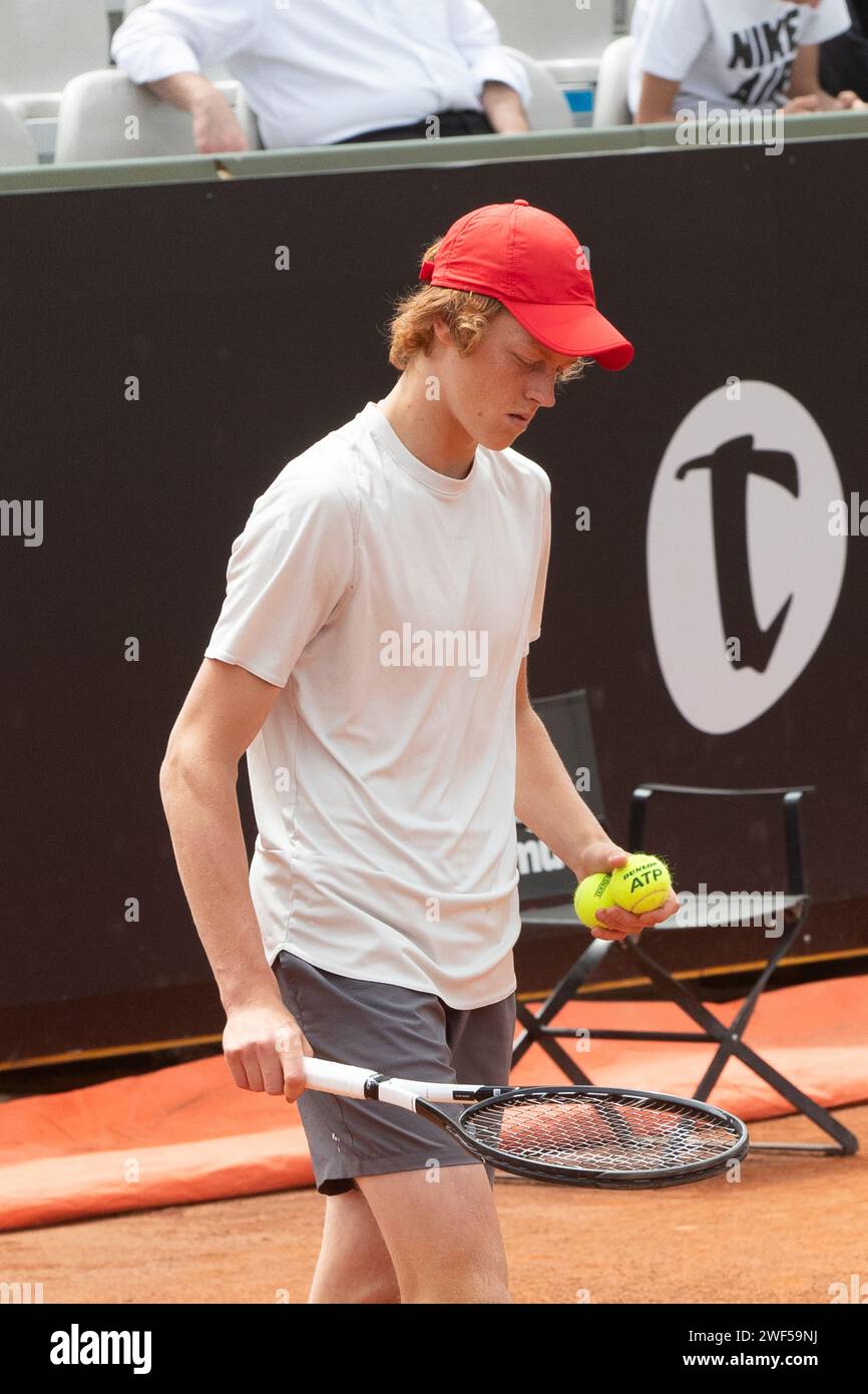 Rome, Italy, May 2019 - Jannik Sinner play at IBI 2019 Credits: Luigi ...