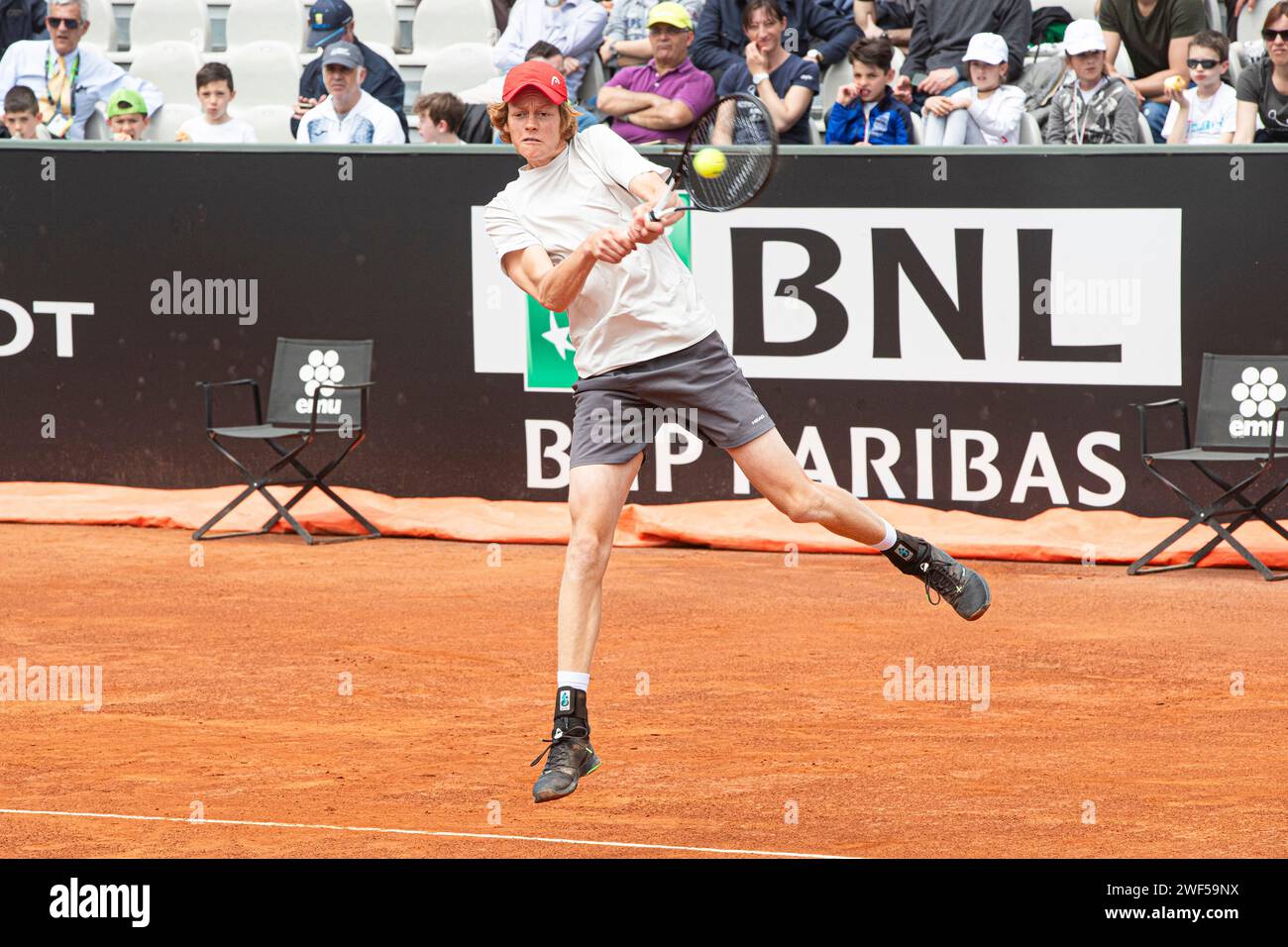 Rome, Italy, May 2019 - Jannik Sinner play at IBI 2019 Credits: Luigi ...