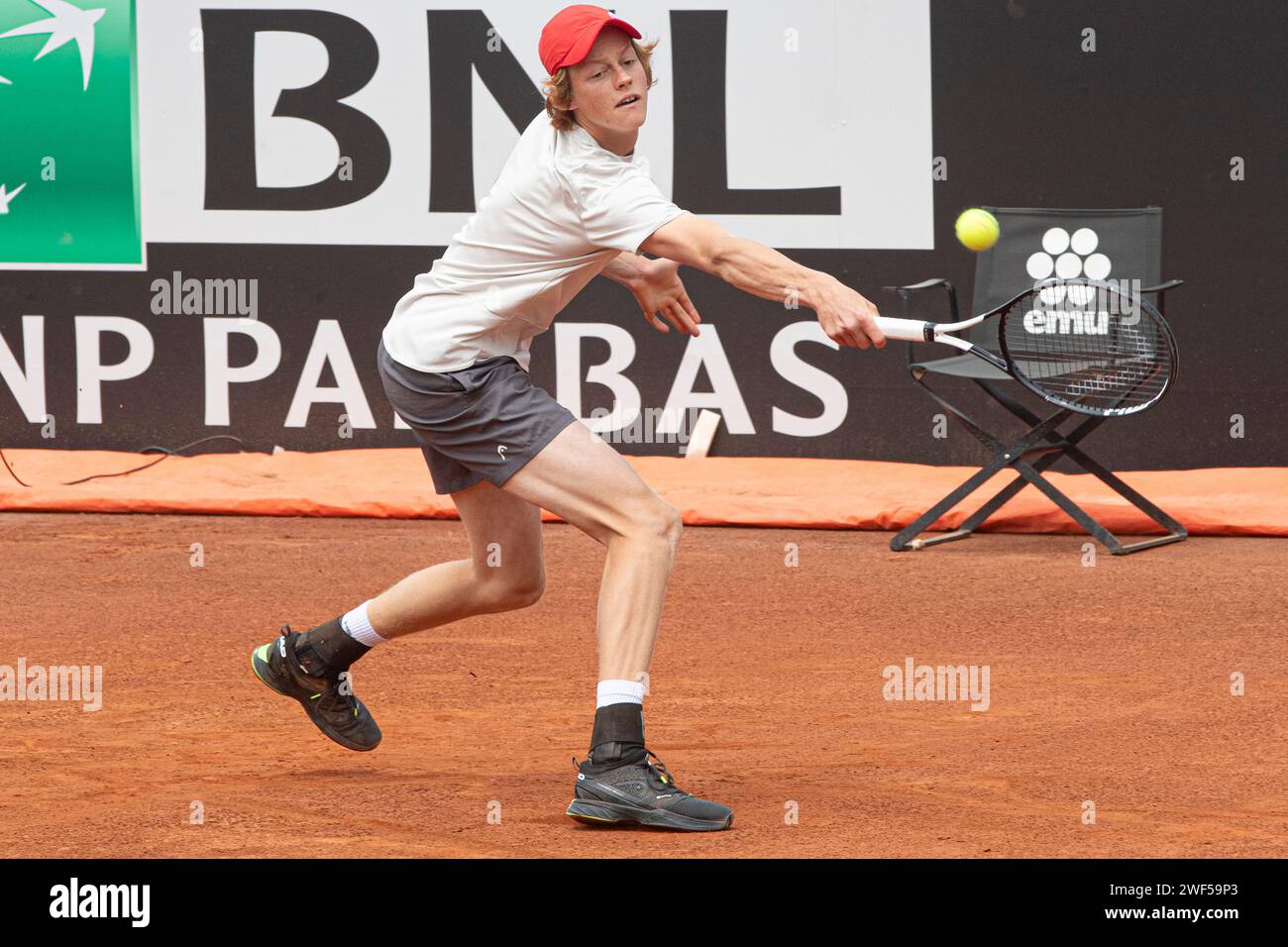 Rome, Italy, May 2019 - Jannik Sinner play at IBI 2019 Credits: Luigi ...