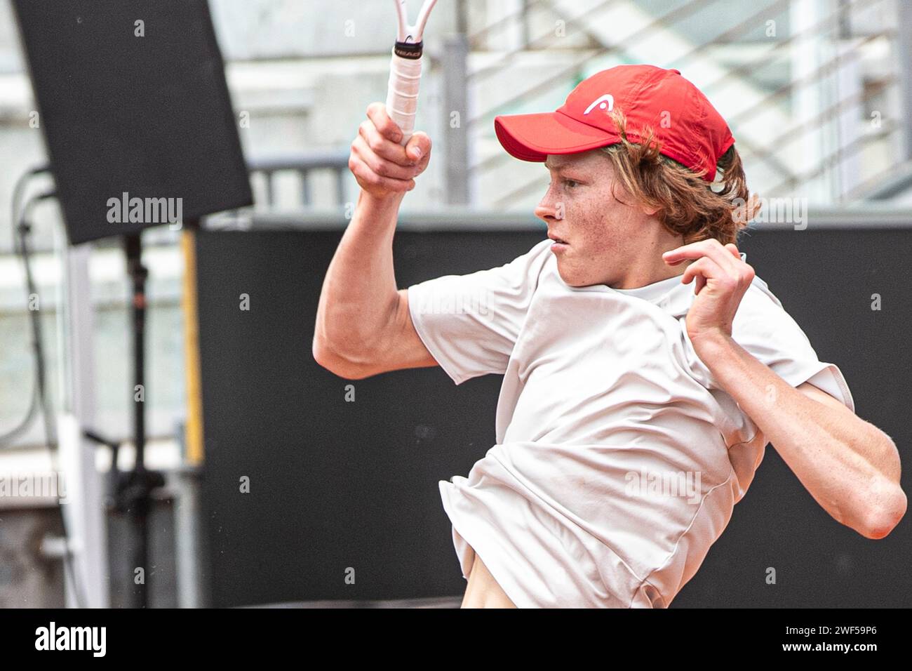 Rome, Italy, May 2019 - Jannik Sinner play at IBI 2019 Credits: Luigi ...