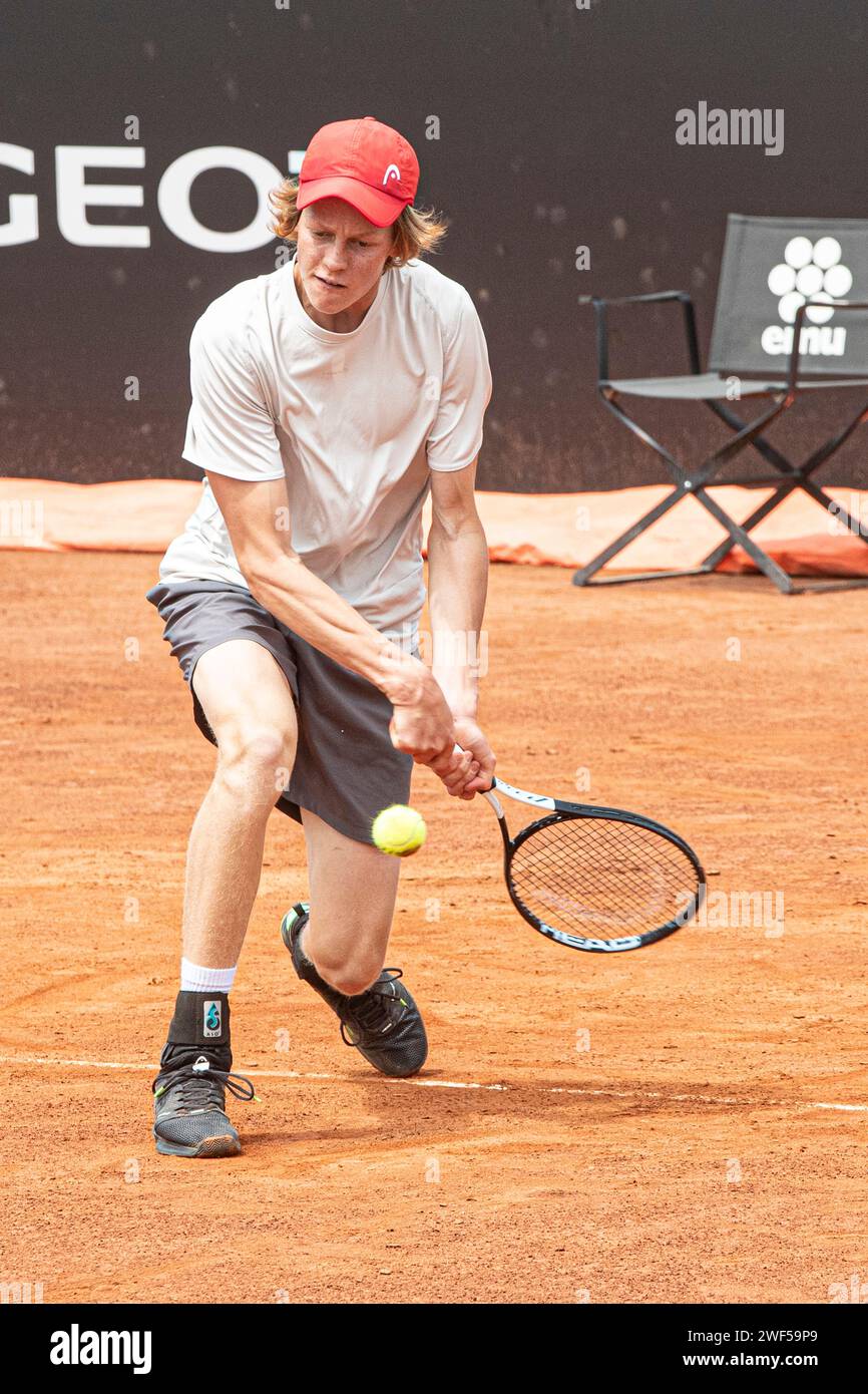 Rome, Italy, May 2019 - Jannik Sinner play at IBI 2019 Credits: Luigi ...