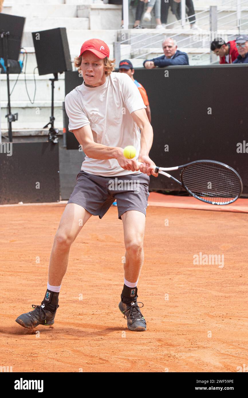 Rome, Italy, May 2019 - Jannik Sinner play at IBI 2019 Credits: Luigi ...