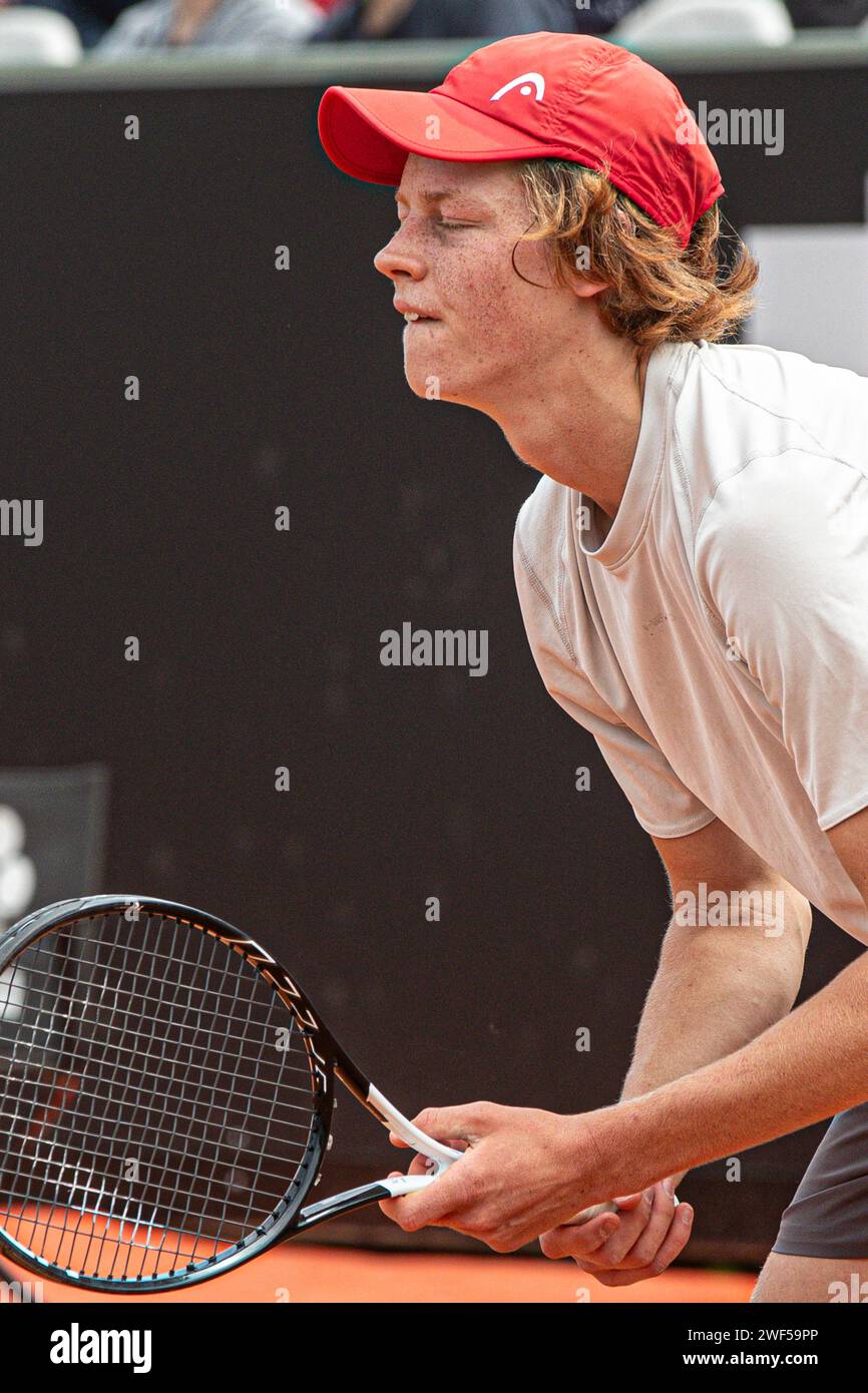 Rome, Italy, May 2019 - Jannik Sinner play at IBI 2019 Credits: Luigi ...