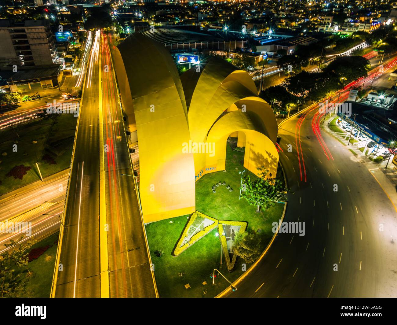 Officially the Arcos del Tercer Milenio Third Millennium Arches is a ...