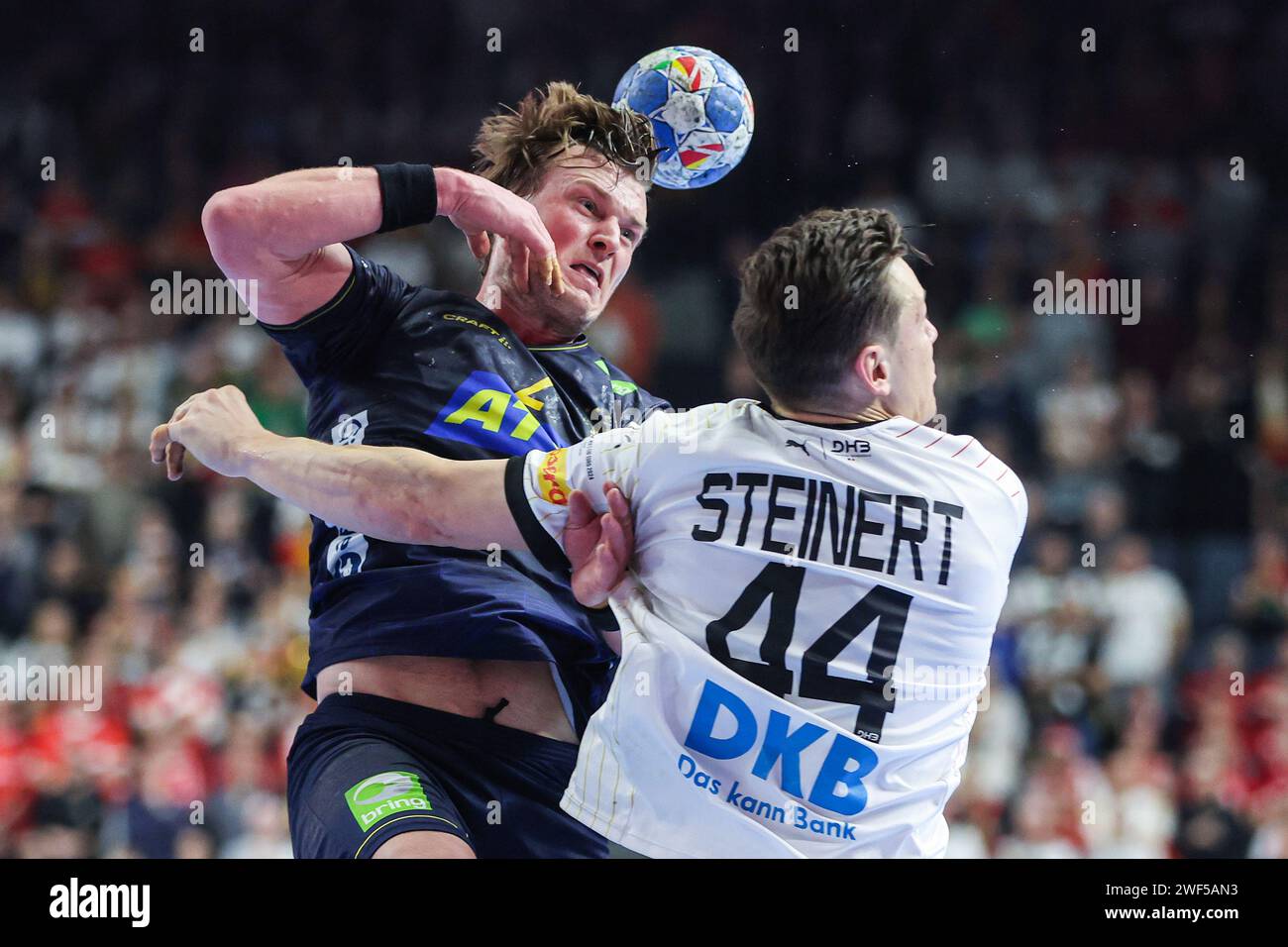 Zagreb, Croatia. 28th Jan, 2024. Carlsbogard Jonathan and Christoph ...