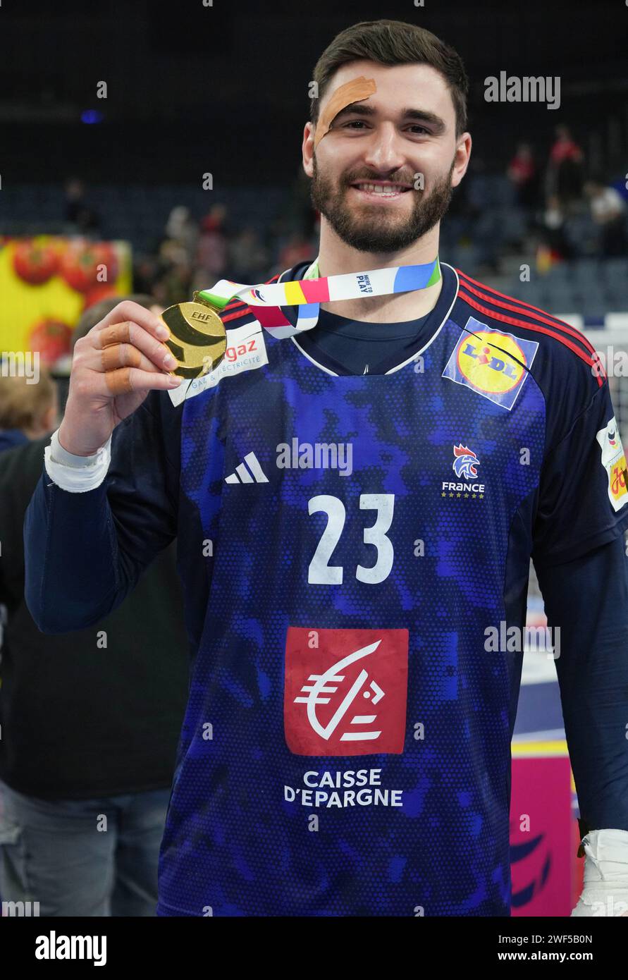 Ludovic Fabregas of France celebrates after winning the Men's EHF Euro ...