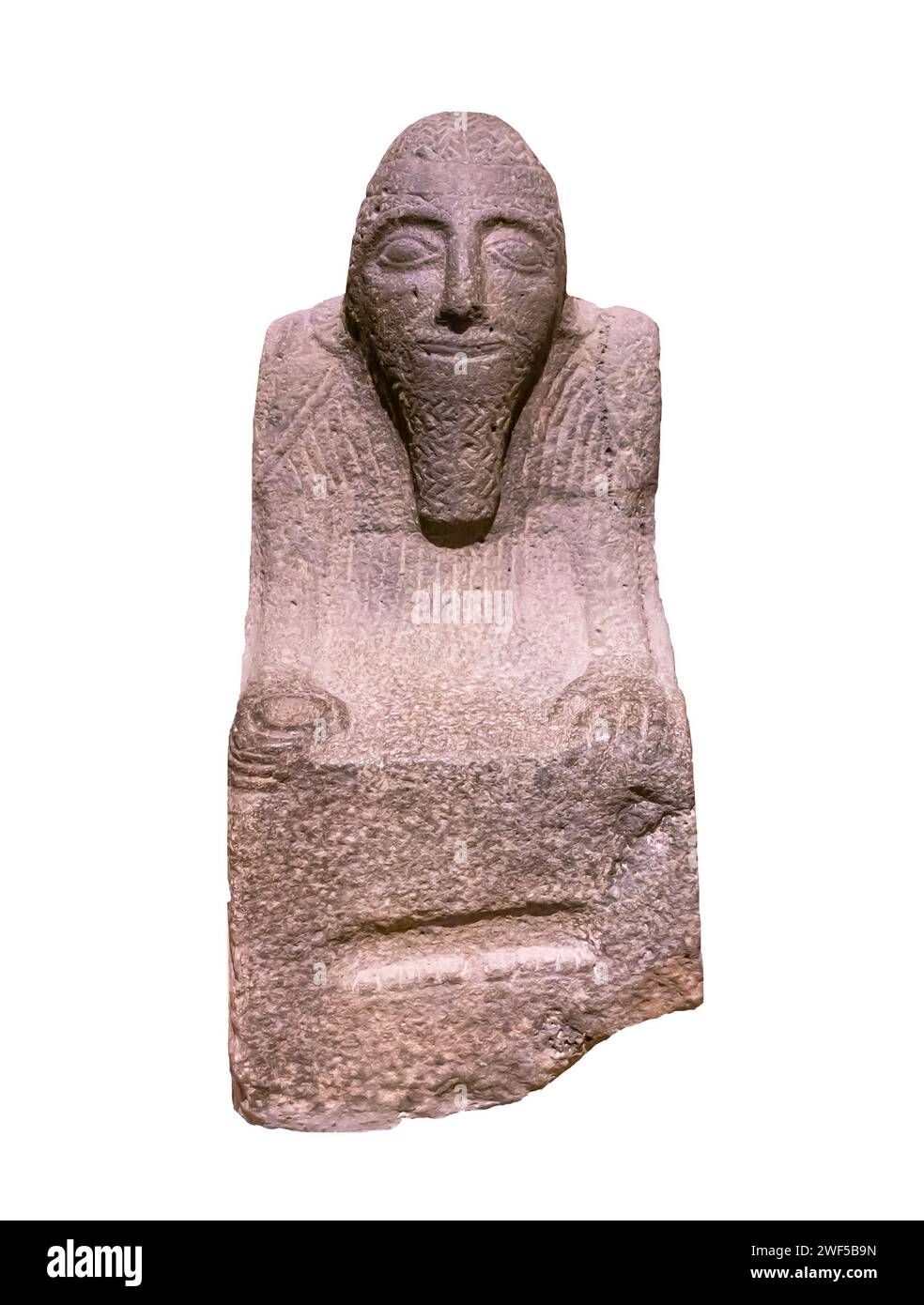 Death cult statue, basalt, Kiziltepe Girbel höyük. 1600 - 900 B.C Stock ...