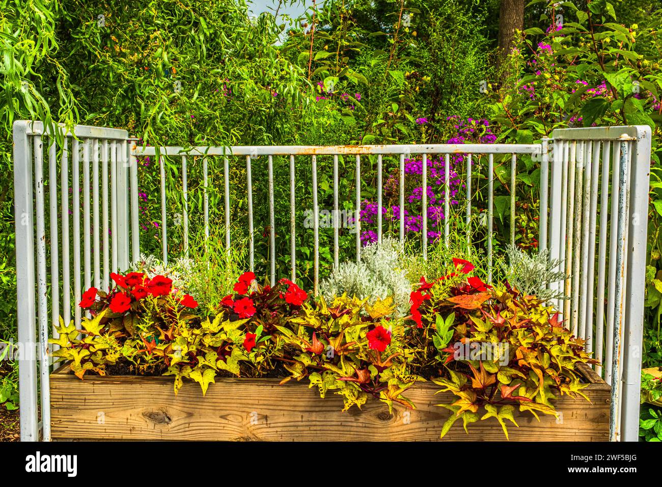 Yard decorations at Flowering Bridge Garden, Lake Lure North Carolina ...