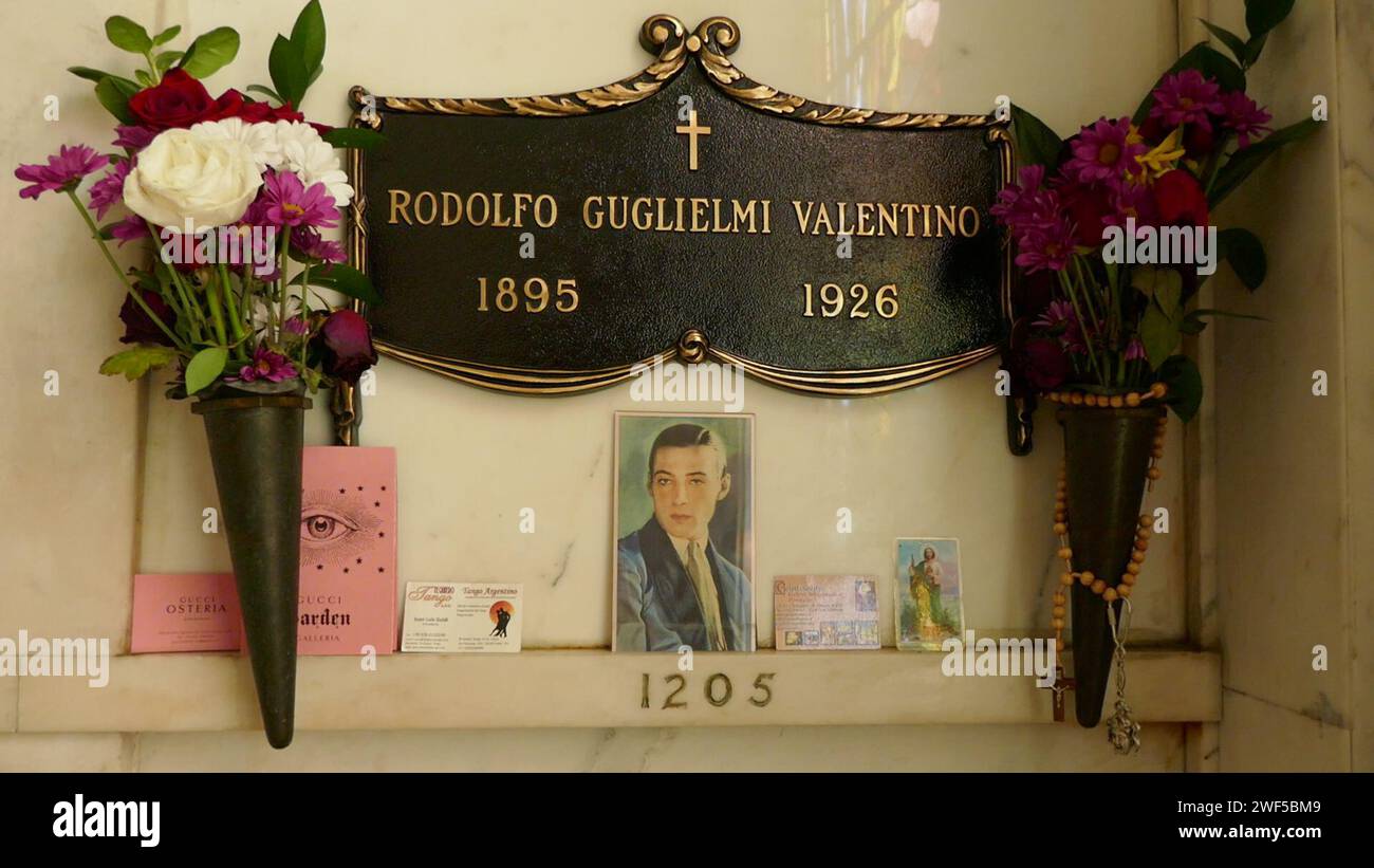 Los Angeles California Usa 27th January 2024 Actor Rudolph Valentino