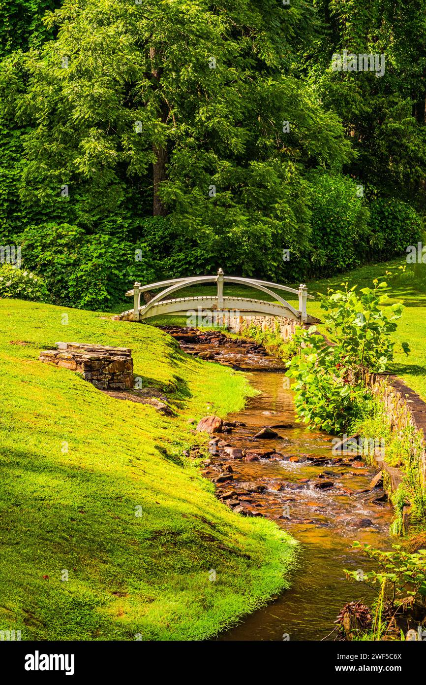 Grounds and bridge at Bear Wallow Baptist Church in Gerton North ...