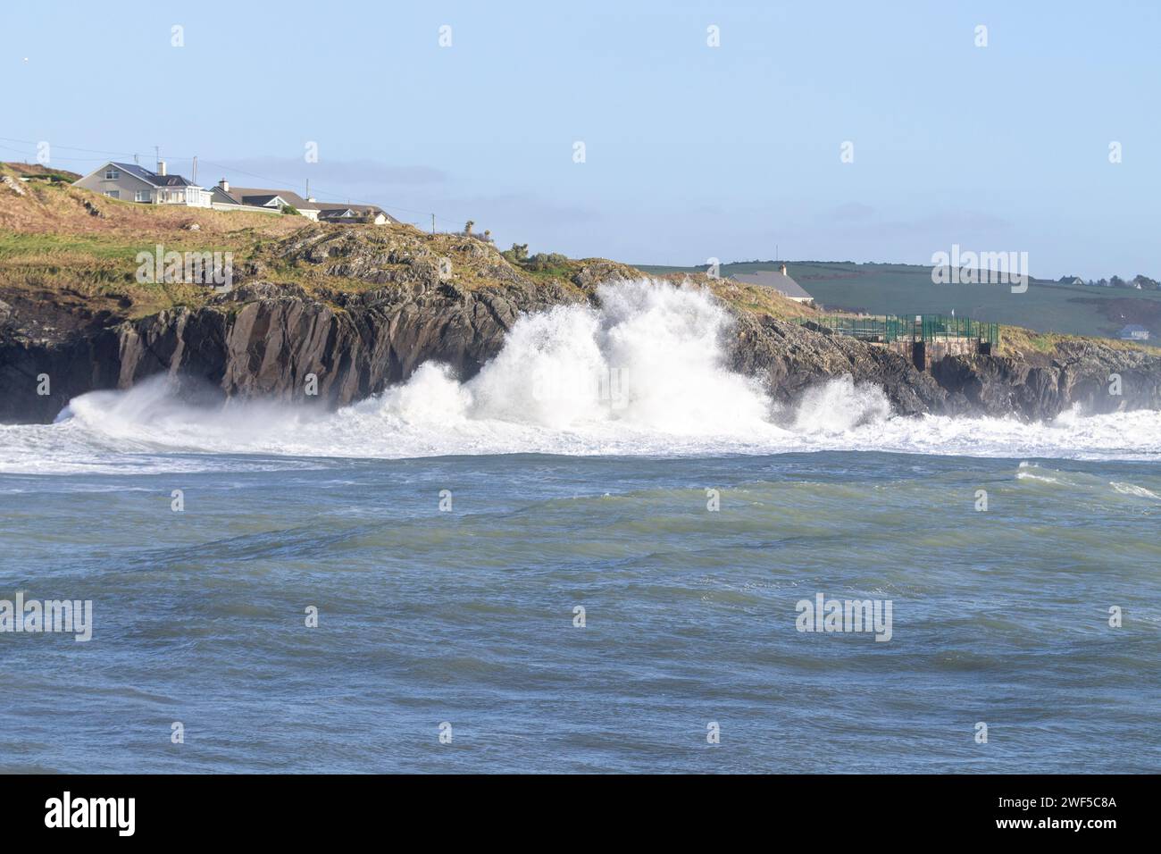 Owenahincha cliffs in West Cork after Atlantic Storm Stock Photo - Alamy