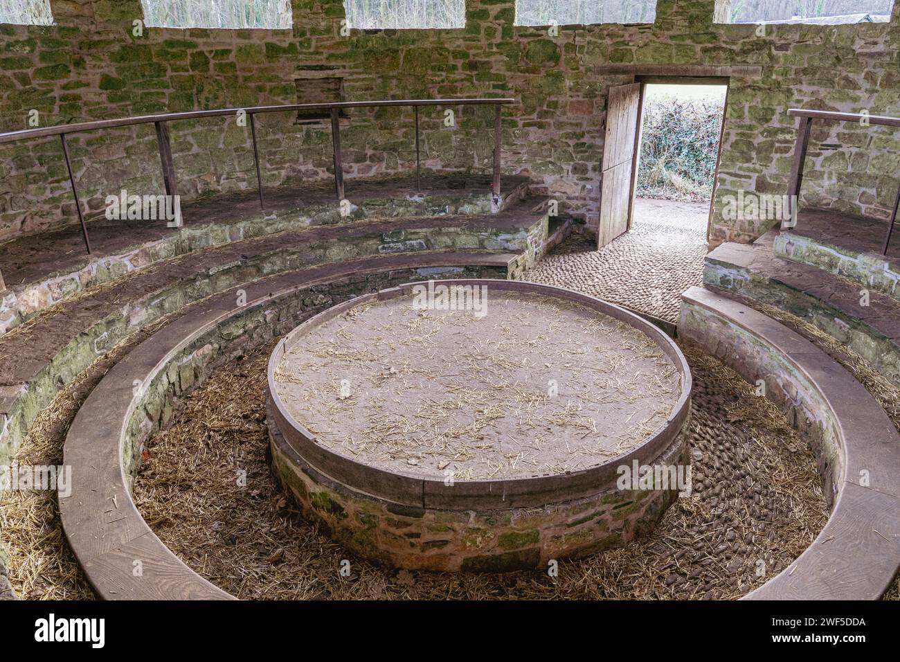 The Denbigh cockpit, reconstructed in the grounds of the St Fagans ...