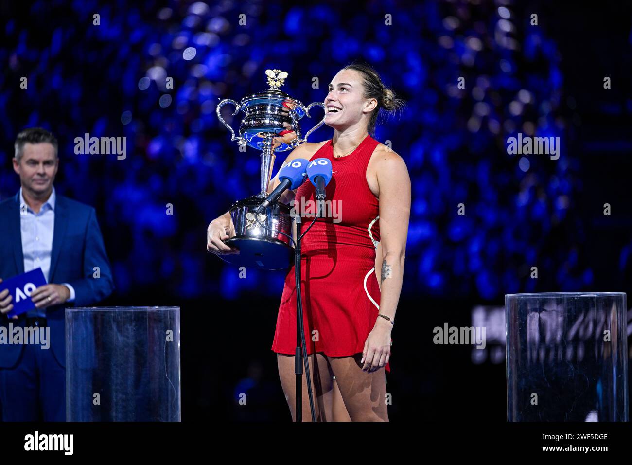 Aryna sabalenka australian open trophy hi-res stock photography and images - Alamy