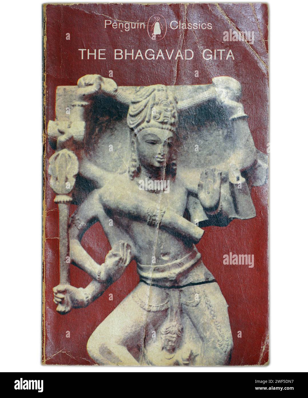 The Bhagavad Gita. Book cover on light / white background Stock Photo ...