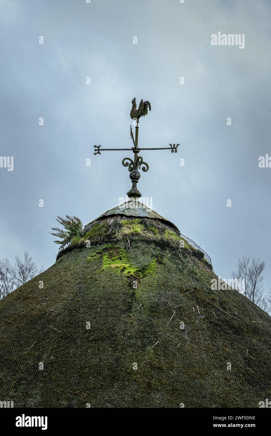 Weather vane on the roof of the cockpit, reconstructed in the grounds ...