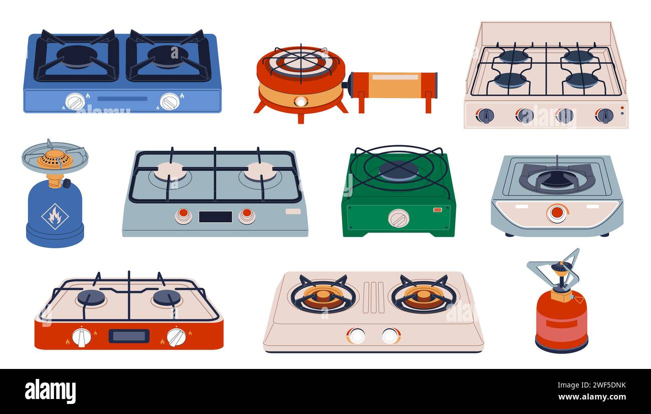 Camping stove. Expedition heating device, cooking in nature, portable ...