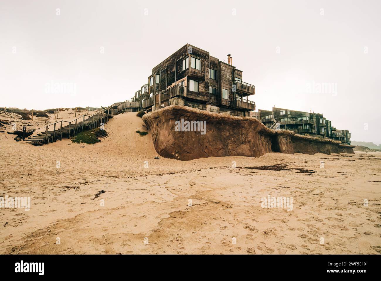 Condos and apartments on the beach. Modern beach-front complex just ...