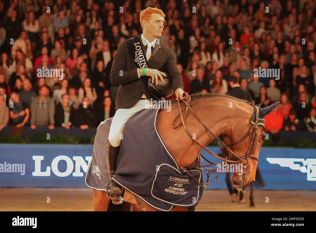 AMSTERDAM, NETHERLANDS - JANUARY 28 : Daniel Coyle (IRL) Legacy winner ...