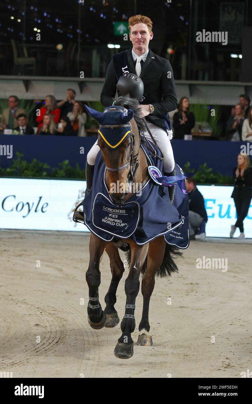 AMSTERDAM, NETHERLANDS - JANUARY 28 : Daniel Coyle (IRL) Legacy winner ...