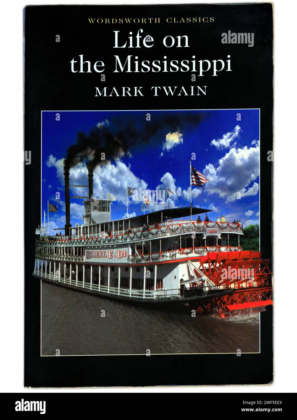 Life on The Mississippi by Mark Twain. Book cover on light / white ...