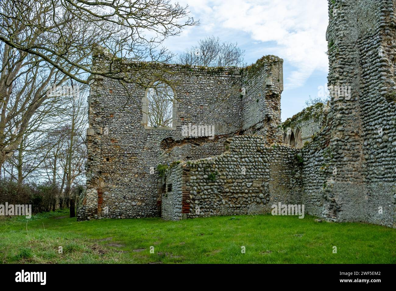 Sheringham, Norfolk, UK – January 27 2024. The ancient and abandoned ...
