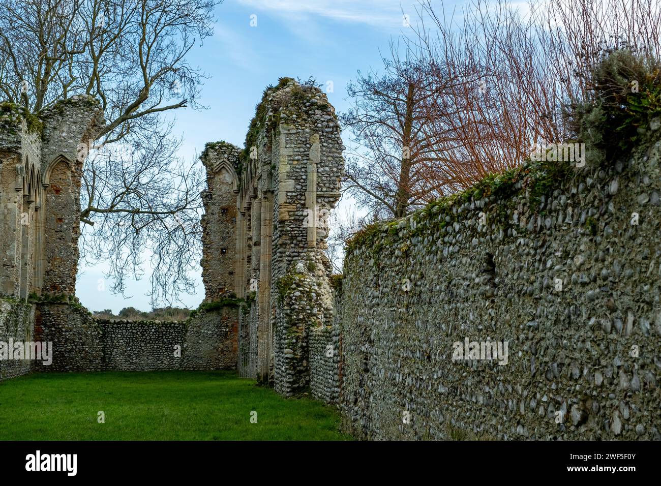 Sheringham, Norfolk, UK – January 27 2024. The ancient and abandoned ...