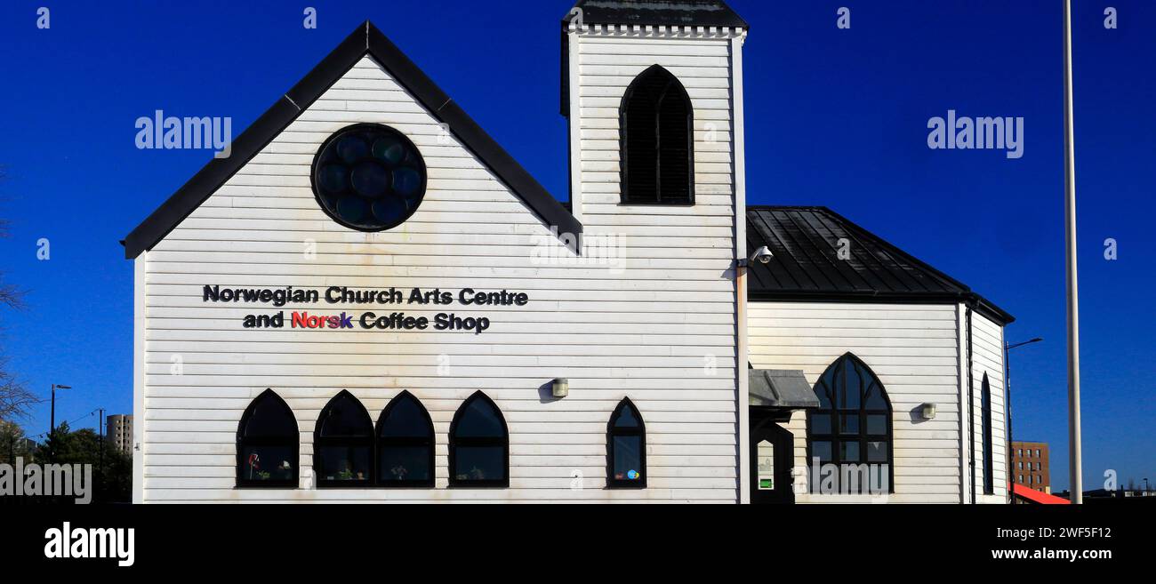 The Norwegian Church Arts Centre and Norsk Coffee Shop, Cardiff Bay and ...