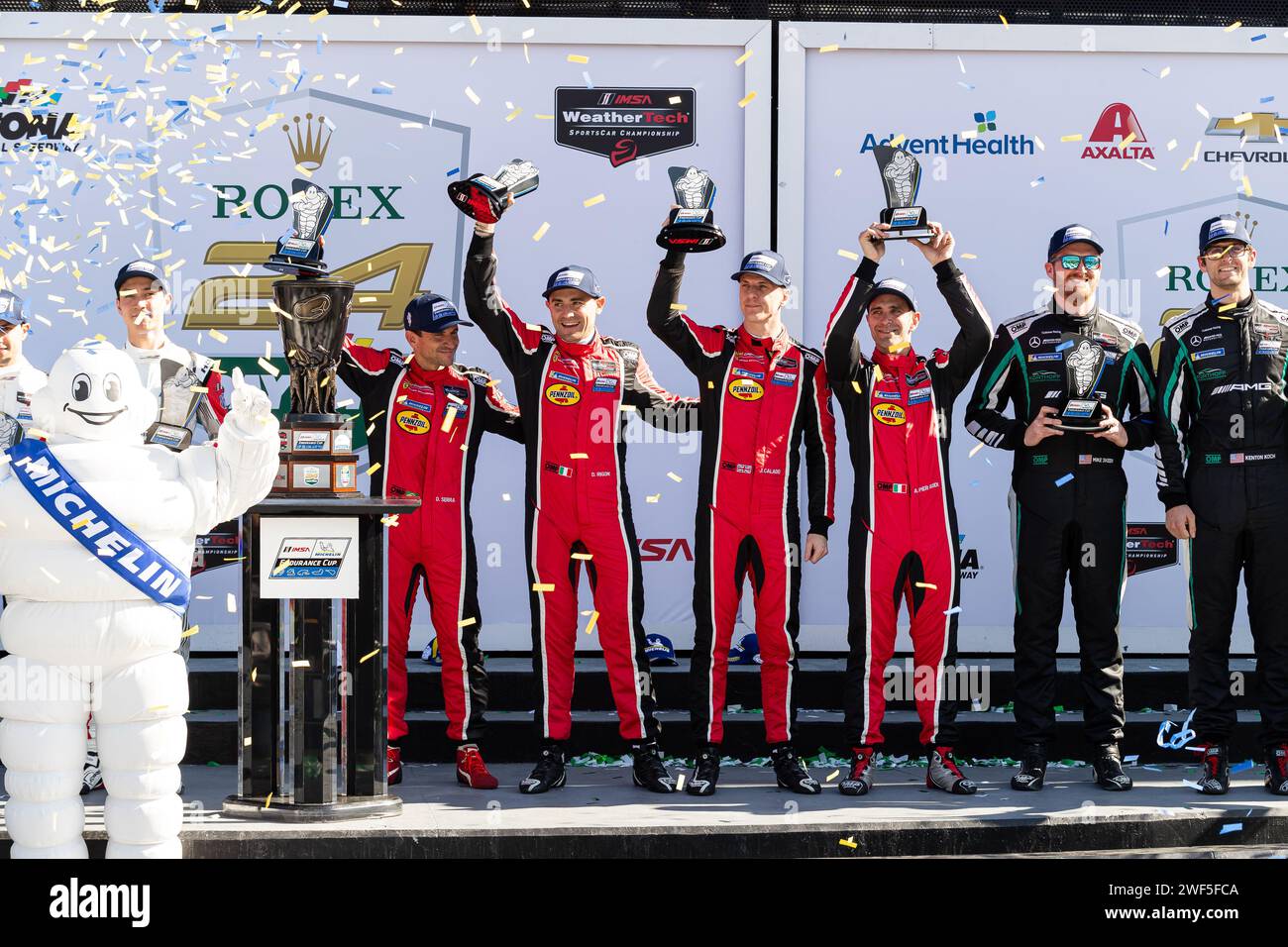 Daytona Beach, USA. 28th Jan, 2024. SERRA Daniel (bra), Risi ...