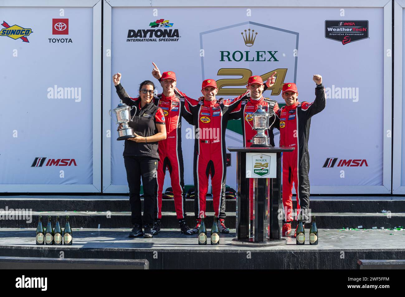 Daytona Beach, USA. 28th Jan, 2024. SERRA Daniel (bra), Risi ...