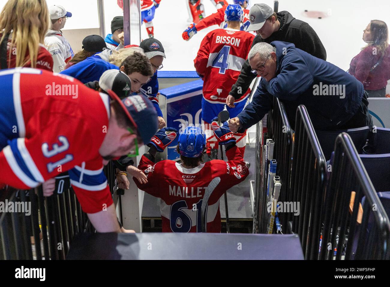 January 27th, 2024: Laval Rocket forward Philippe Maillet (61) takes ...