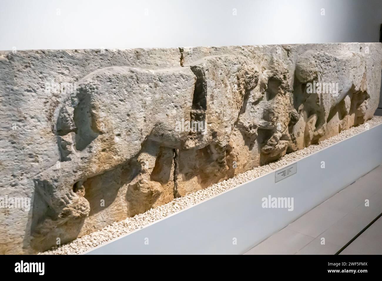 Lion & Human relief, Limestone, Islamic period Harran, Sanliurfa museum ...