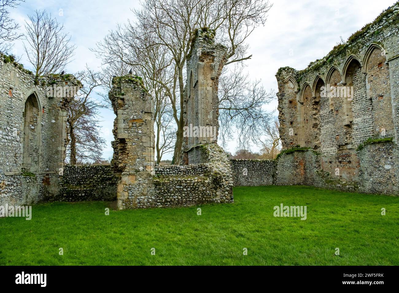 Sheringham, Norfolk, UK – January 27 2024. The ancient and abandoned ...
