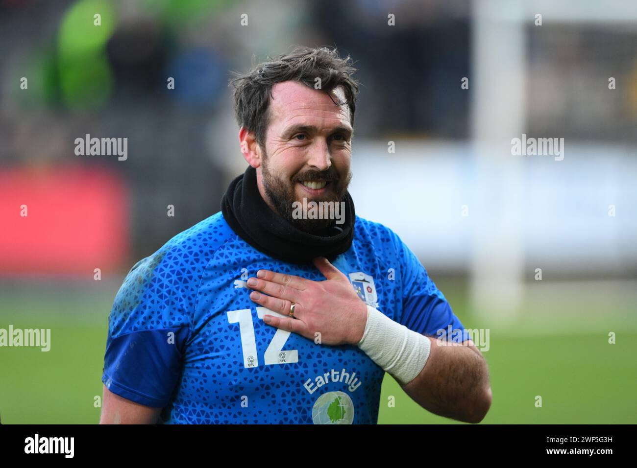 Josh Lillis of Barrow during the Sky Bet League 2 match between Notts ...