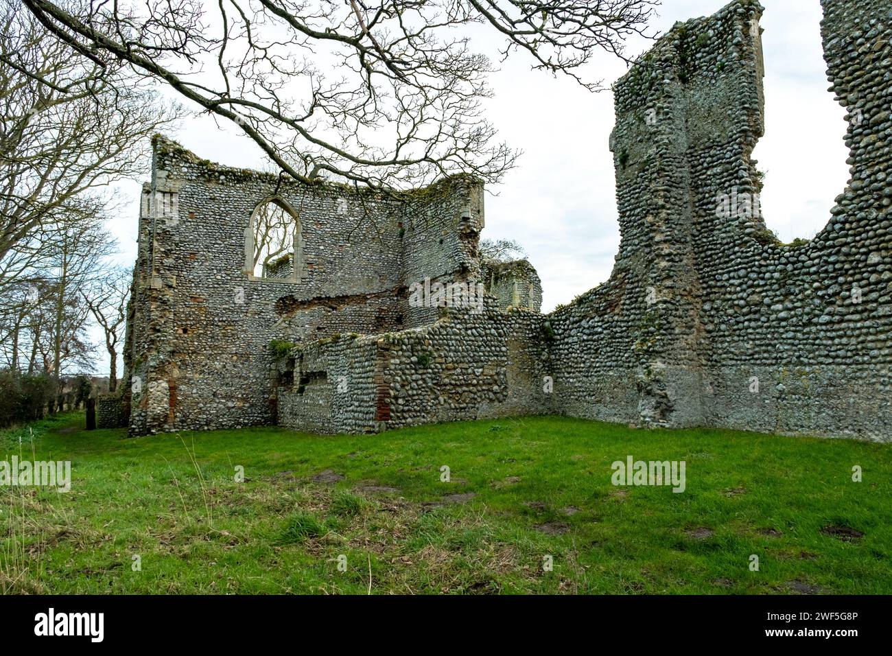 Sheringham, Norfolk, UK – January 27 2024. The ancient and abandoned ...