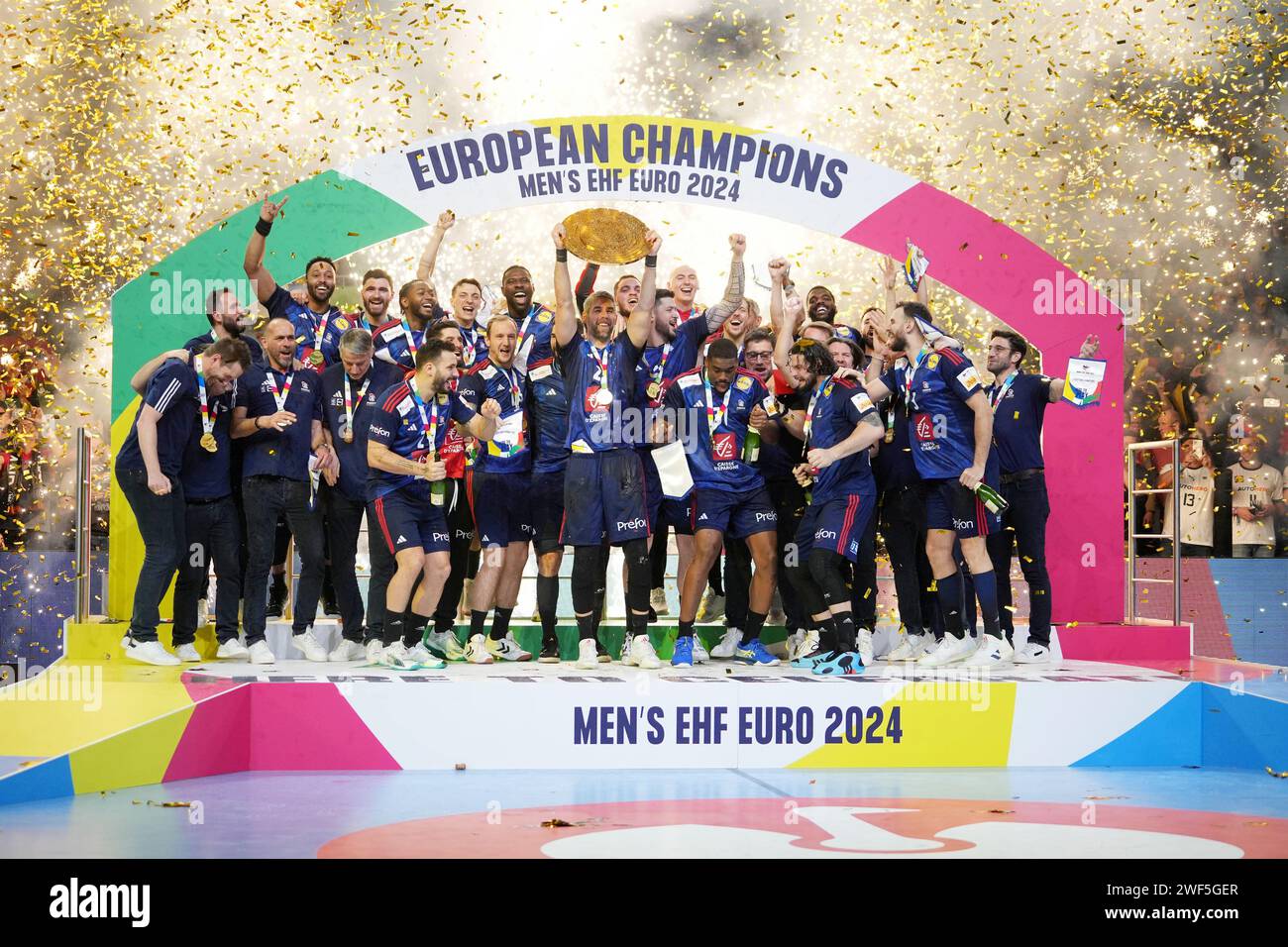 France players celebrate after winning the Men's EHF Euro 2024, Final ...