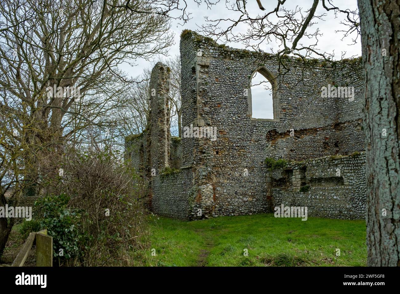 Sheringham, Norfolk, UK – January 27 2024. The ancient and abandoned ...