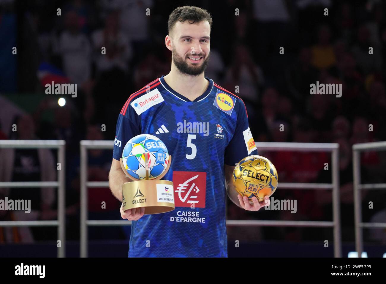 Nedim Remili of France, Most Valuable Player during the Men's EHF Euro ...
