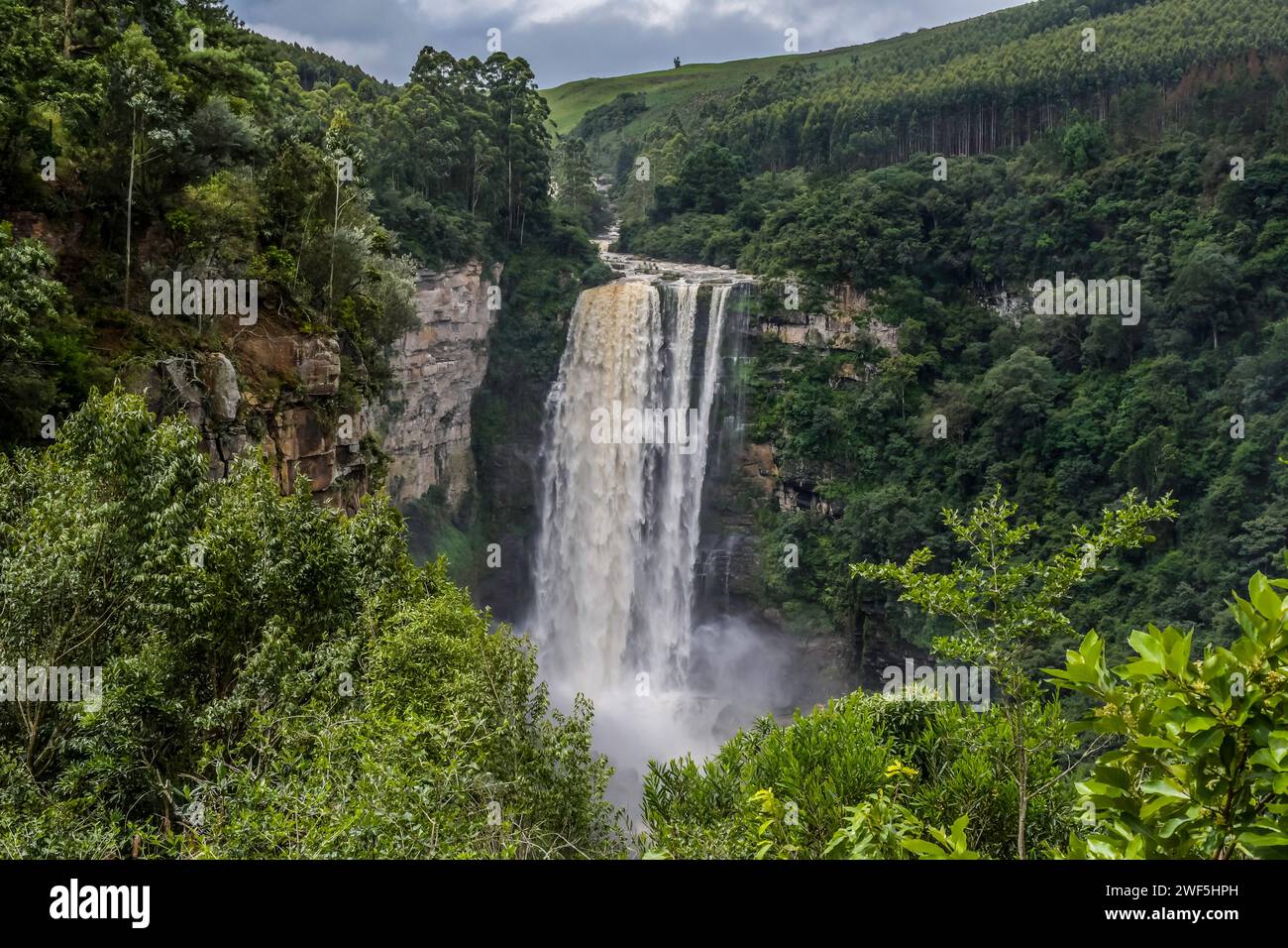Karkloof waterfall in midlands meander KZN south africa Stock Photo - Alamy