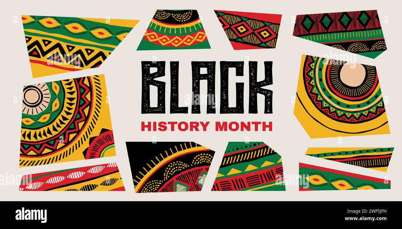 Black history month design. Concept illustration, African patterns ...