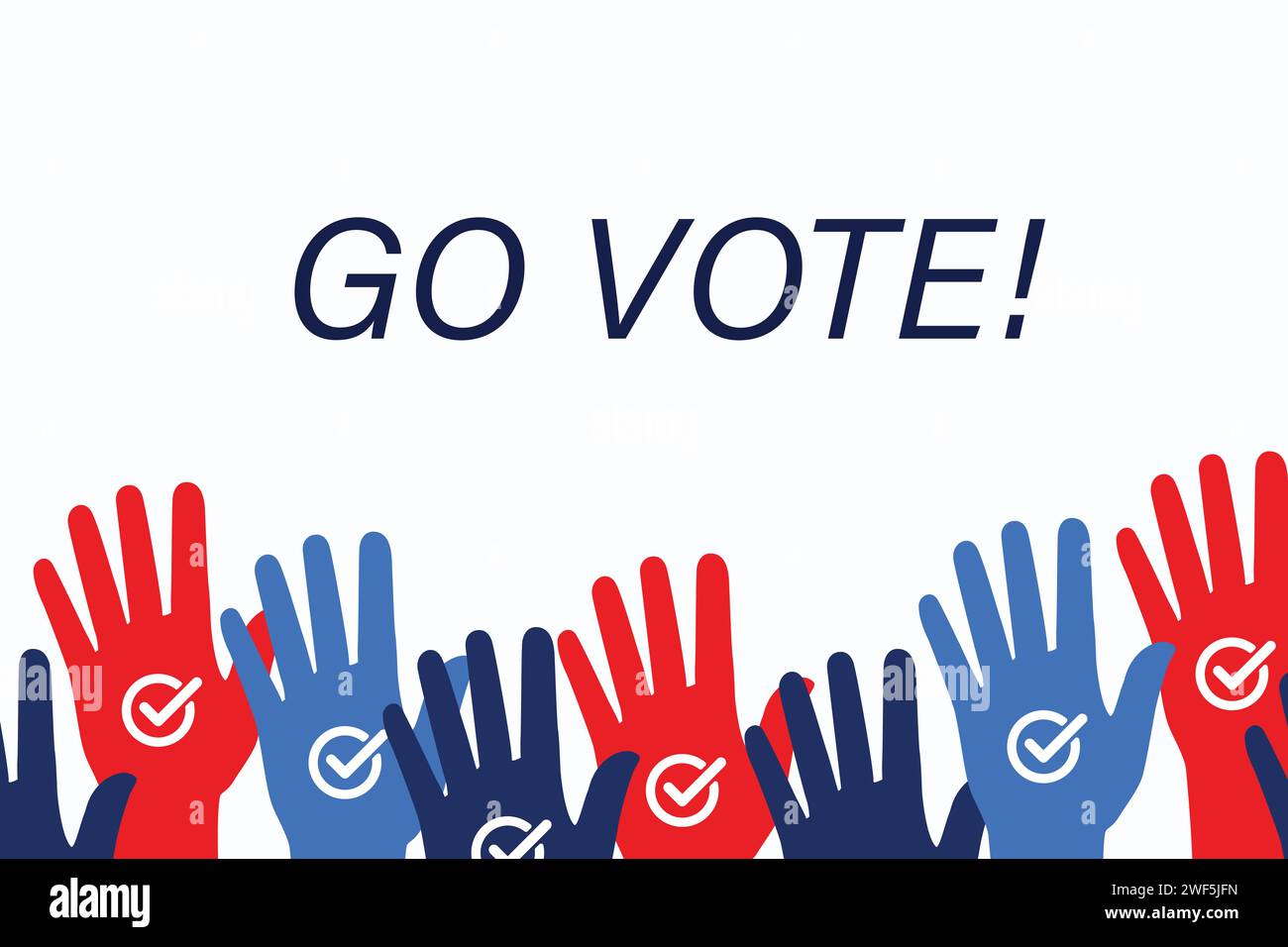 US elections banner. Vote campaign illustration Stock Vector Image ...