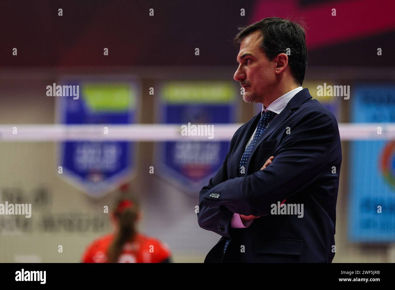 Busto Arsizio, Italy. 28th Jan, 2024. Juan Manuel Cichello Head Coach ...